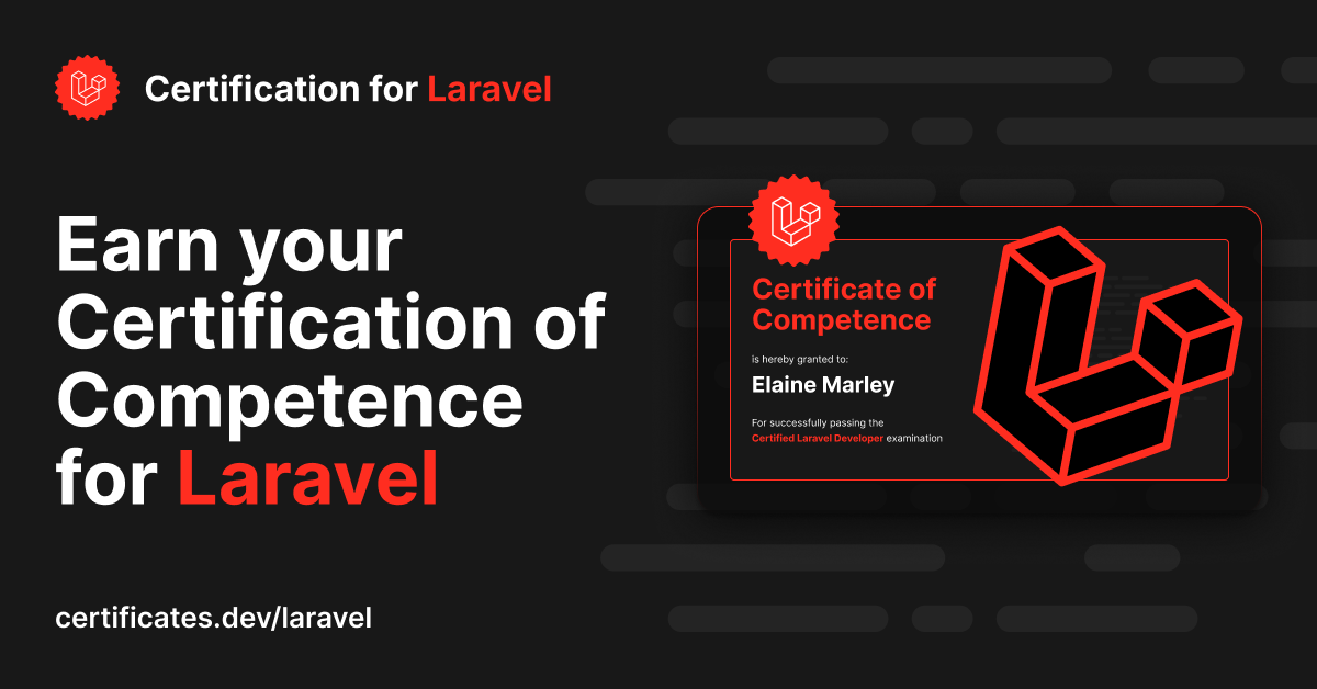 Laravel Certification - Certificates.dev
