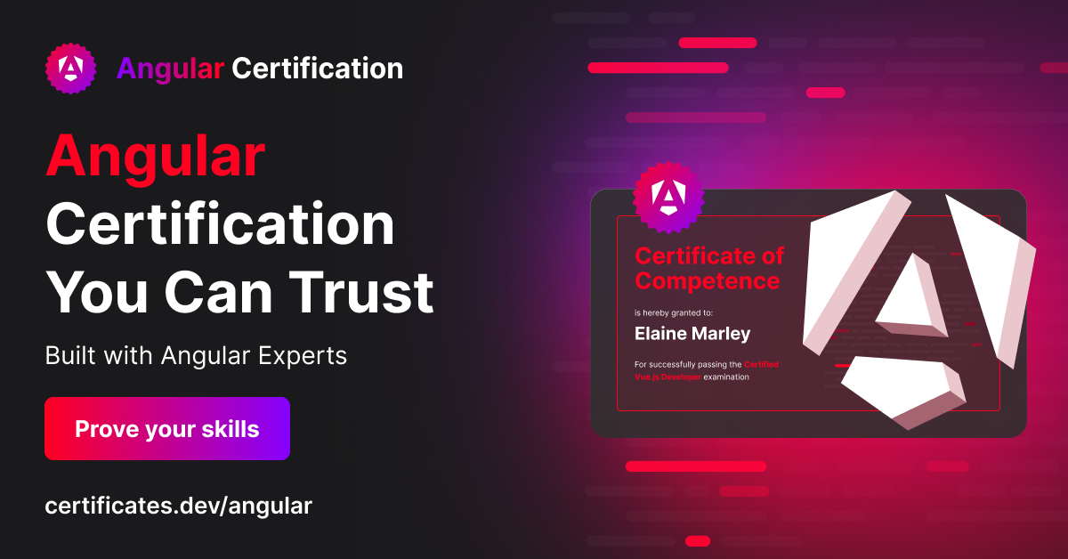 Angular Certification | Created by Google Developer Experts