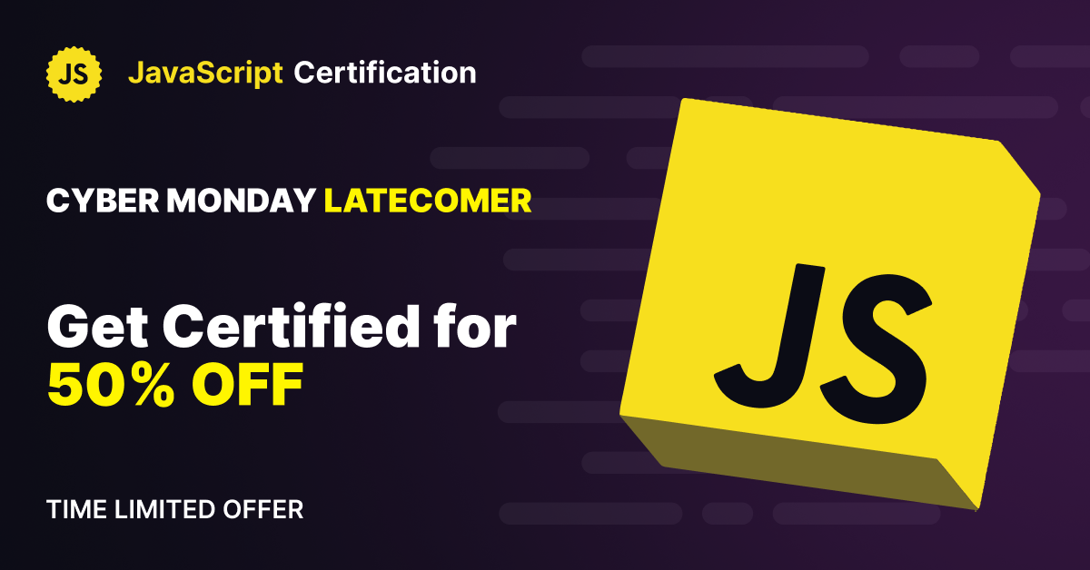 JavaScript Certification | Created and reviewed by JavaScript Experts